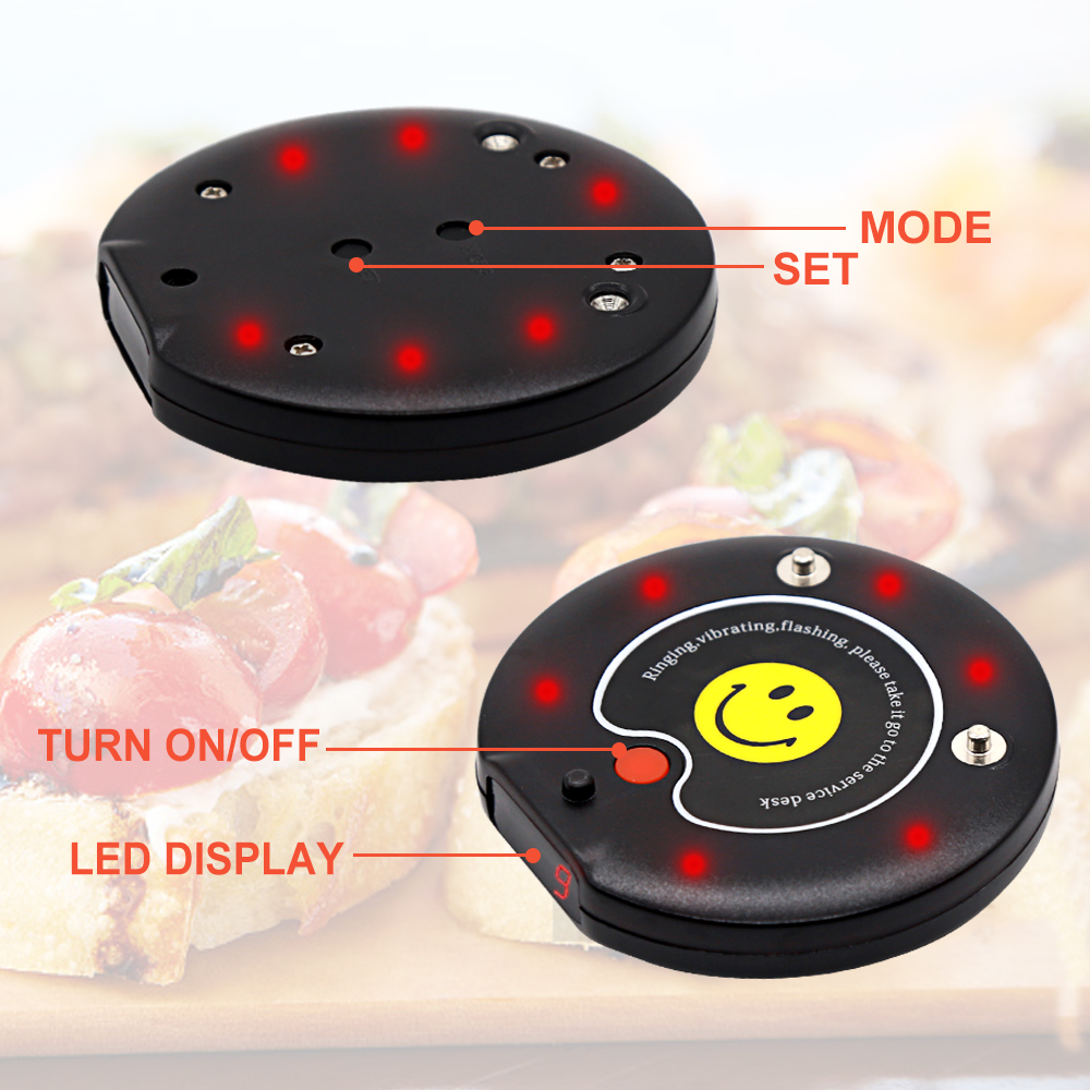 Daytech Restaurant Pager System Rechargeable Portable Paging System for ...