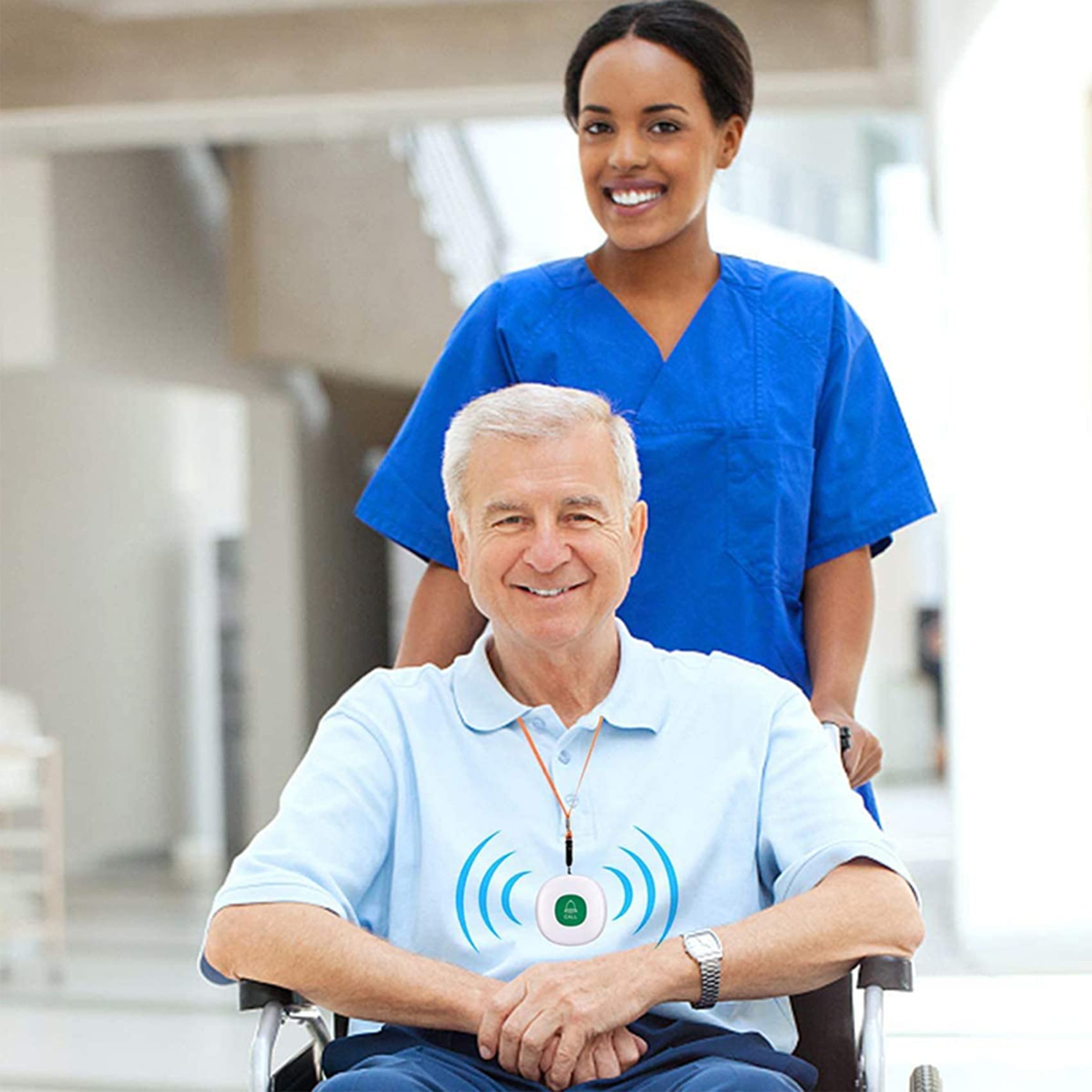 Daytech Caregiver Pager for Seniors Emergency Pager System for Elderly ...