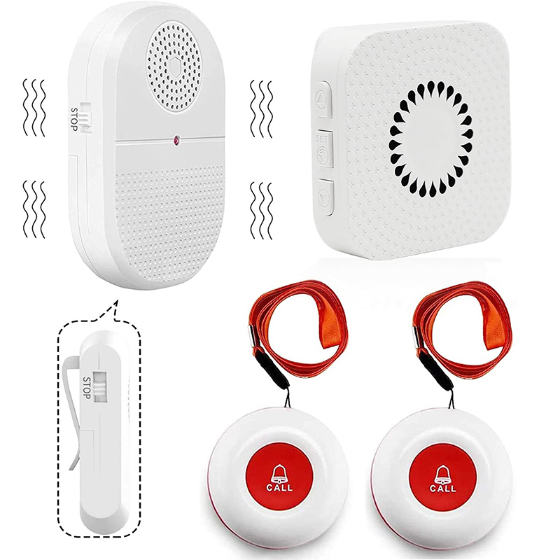 Caregiver Pager Call Button elderlyWireless SOS Call Button Vibration ...