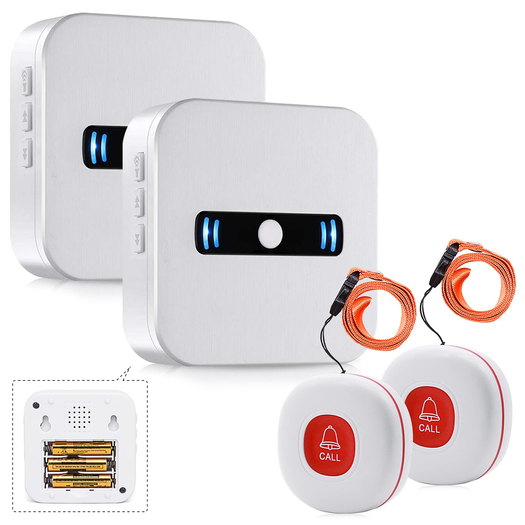 Daytech Caregiver Pager Emergency Call Button Bell Panic Alarm System ...